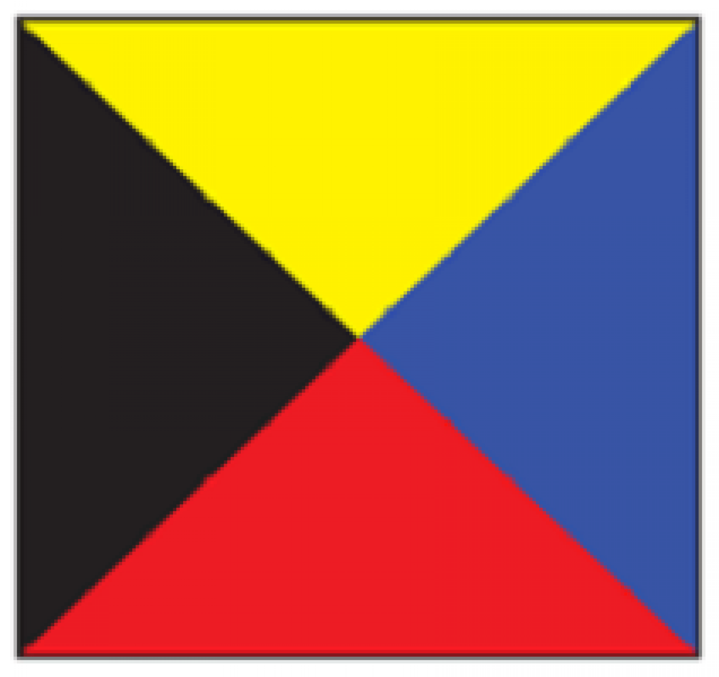 The language of the flags in a regatta